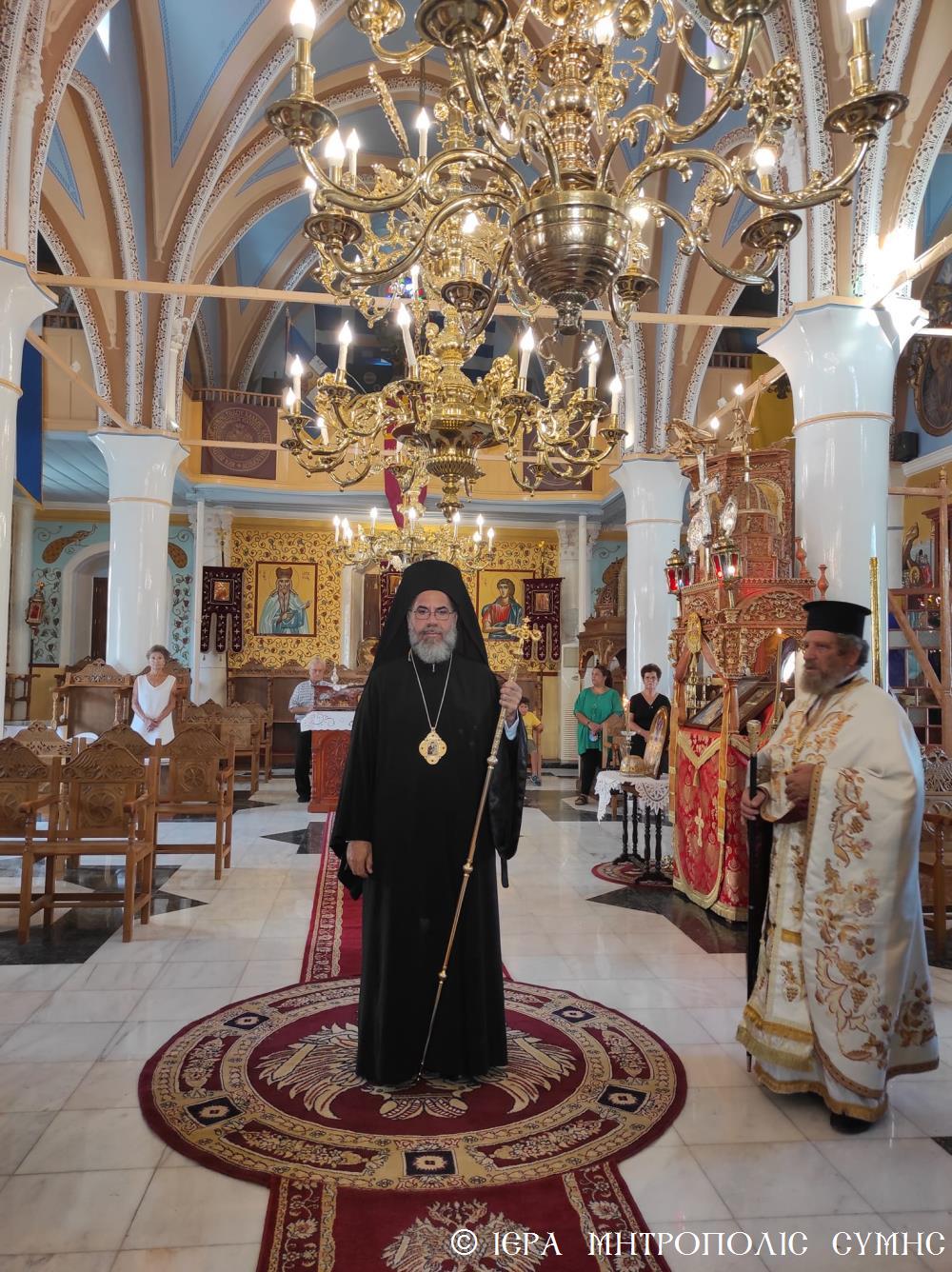 Ο ΣΕΒ. ΜΗΤΡΟΠΟΛΙΤΗΣ ΜΑΣ κ. ΧΡΥΣΟΣΤΟΜΟΣ ΛΕΙΤΟΥΡΓΟΣ ΣΤΟΝ I. ΕΝΟΡΙΑΚΟ ΝΑΟ ...