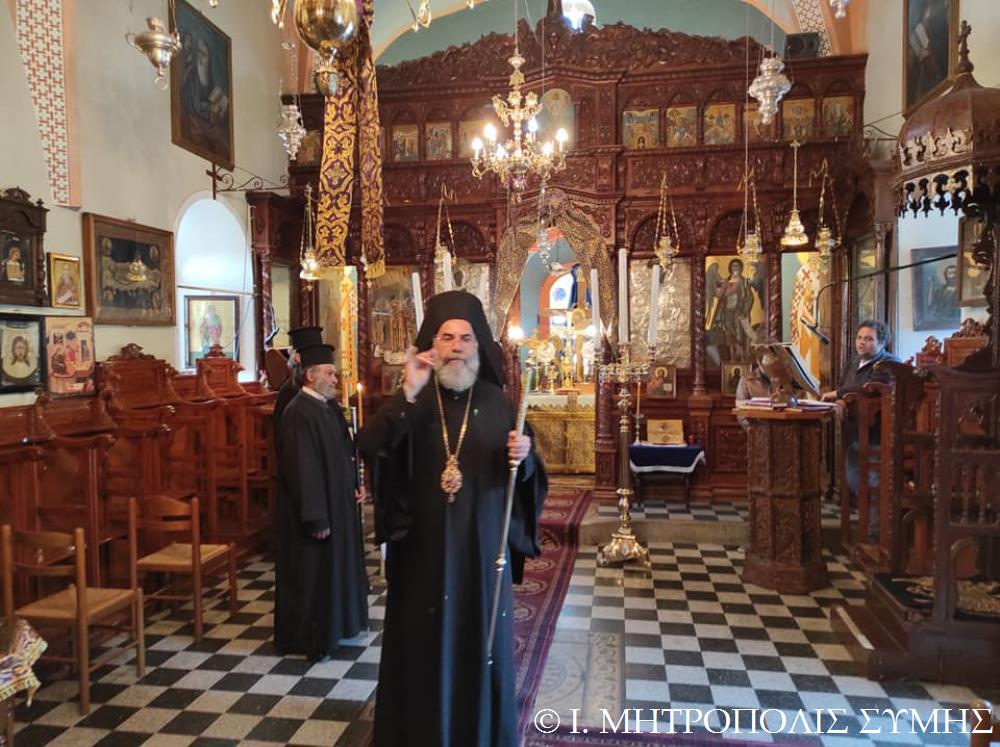 Η ΑΚΟΛΟΥΘΙΑ ΤΩΝ ΧΑΙΡΕΤΙΣΜΩΝ ΚΑΙ ΤΟΥ ΑΚΑΘΙΣΤΟΥ ΥΜΝΟΥ 2022 ΣΤΗΝ ΣΥΜΗ